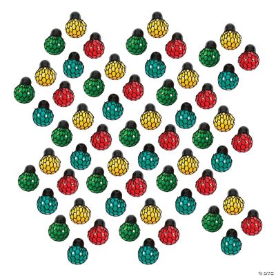 1 1/2" Bulk 72 Pc. Mini Color-Changing Vinyl Mesh Squeeze Balls ...
