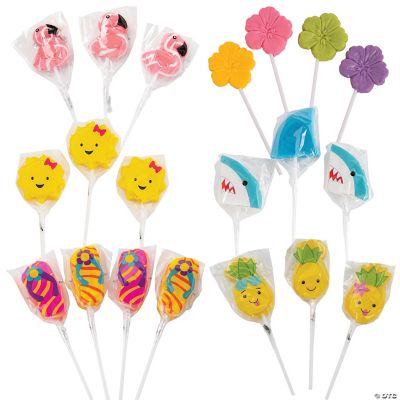 Mega Luau Lollipop Assortment - 72 Pc.