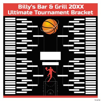46" x 46" Personalized March Basketball Tournament Bracket Backdrop ...