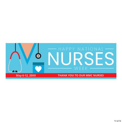 Personalized National Nurses Week Banner - Medium | Oriental Trading