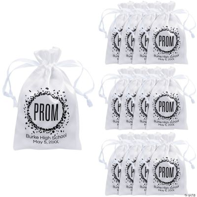Personalized Mini Prom Drawstring Favor Bags - 24 Pc. | Oriental Trading