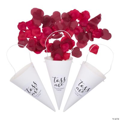 Personalized Confetti Toss Confetti Cones - 24 Pc. | Oriental Trading
