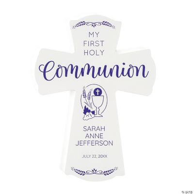 Personalized First Communion Cross | Oriental Trading