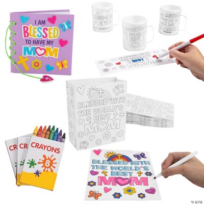 Color Your Own Religious Mother’s Day Craft Assortment - Makes 36