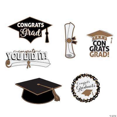 Graduation Wall Cutouts - 6 Pc. | Oriental Trading