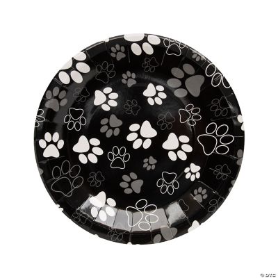 Paw Print Party Paper Dinner Plates - 8 Ct. | Oriental Trading