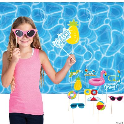 Pool Party Photo Booth Kit - 15 Pc. | Oriental Trading