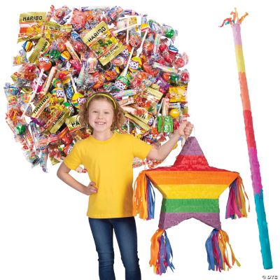 Rainbow Star Piñata Kit - 208 Pc.