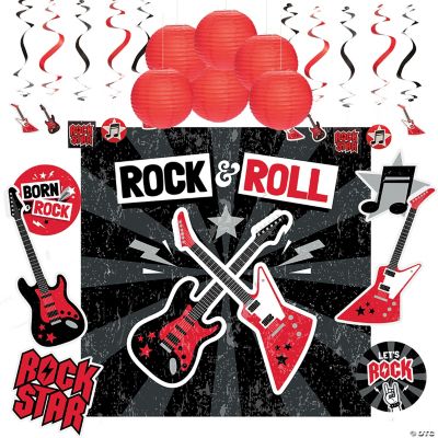 Rock Star Party Premium Decorating Kit - 25 Pc.