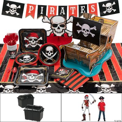 215 Pc. Pirate Party Ultimate Tableware Kit for 24 Guests