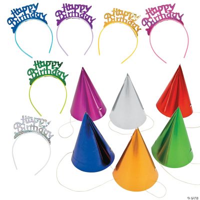 Bulk 48 Pc. Birthday Party Hat Assortment - Discontinued