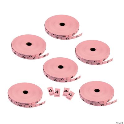 Bulk 12,000 Pc. Pink Star Single Roll Tickets | Oriental Trading