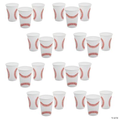 12 oz. Bulk 200 Ct. Baseball Disposable Plastic Cups | Oriental Trading