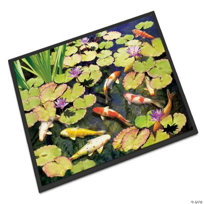 Caroline's Treasures Koi Pond IV Indoor or Outdoor Mat 24x36, 36 x 24 ...