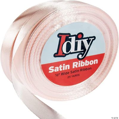 SCS Direct - Idiy Satin Ribbon - 1/2", 50 Yards (Baby Pink)