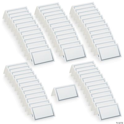 Bulk 200 Pc. Silver Trim Place Cards