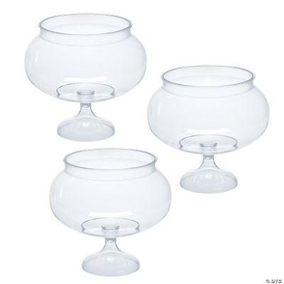 Bulk 3 Pc. Short Round Pedestal Jars