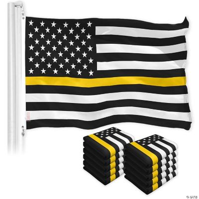G128 - Thin Yellow Line American Flag 3x5FT 10 Pack Printed 150D ...