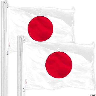 G128 - Japan Japanese Flag 3x5FT 2 Pack 150D Printed Polyester ...
