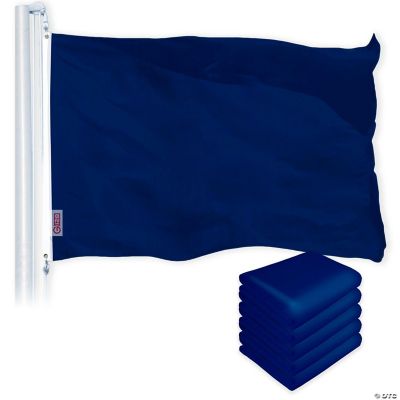 G128 - Solid Blue Color Flag 3x5FT 5 Pack Printed 150D Polyester ...