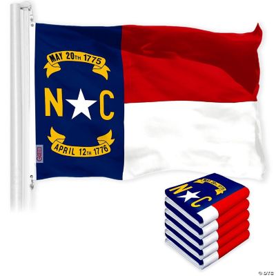 G128 - North Carolina NC State Flag 3x5FT 5 Pack 150D Printed Polyester ...