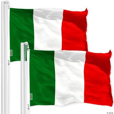 G128 - Italy Italian Flag 3x5FT 2 Pack 150D Printed Polyester ...