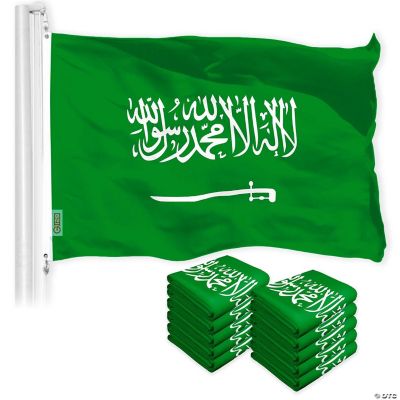 G128 - Saudi Arabia Saudi Arabian Flag 3x5FT 10 Pack 150D Printed ...
