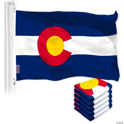 G128 - Colorado CO State Flag 3x5FT 5 Pack 150D Printed Polyester ...