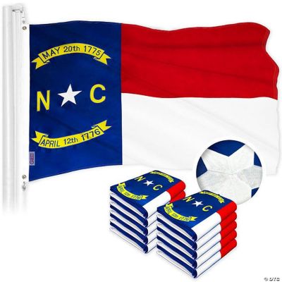 G128 - North Carolina NC State Flag 3x5FT 10 Pack Embroidered Polyester ...
