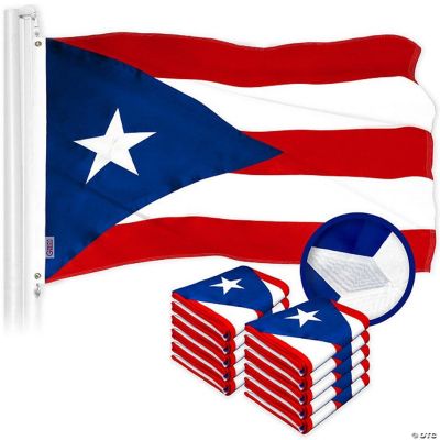 G128 - Puerto Rico Puerto Rican Flag 3x5FT 10 Pack Embroidered ...