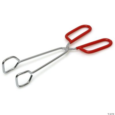 All Purpose Metal Alloy Kitchen Tongs with Cushion Grip Handles