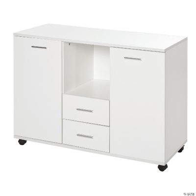 Vinsetto Multifunction Office Filing Cabinet Printer Stand with 2 ...