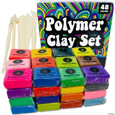Hippie Crafter Polymer Clay Set 48 Colors | Oriental Trading