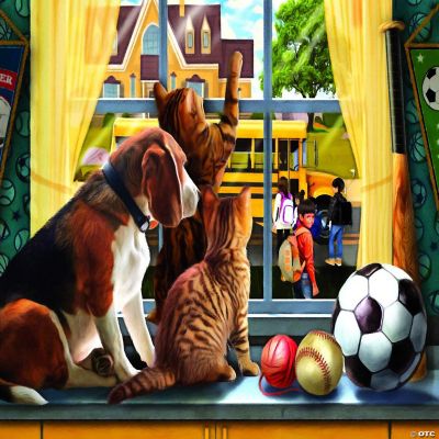 Sunsout Off to School 300 pc Jigsaw Puzzle | Oriental Trading