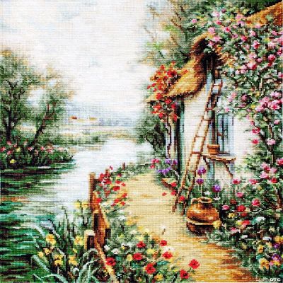 Crafting Spark (Wizardi) - Along the River B581L Counted Cross-Stitch Kit