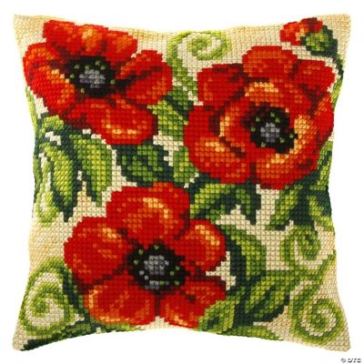 Crafting Spark (Wizardi) - Needlepoint Cushion Kit "Poppies" 9535