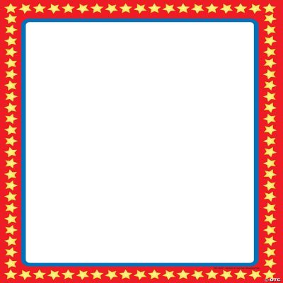 Creative Shapes Etc. - Designer Paper - Star Border (50 Sheet Package)