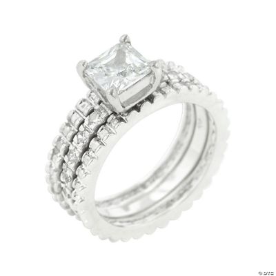 J Goodin Bridal Triple Ring Set Size 9