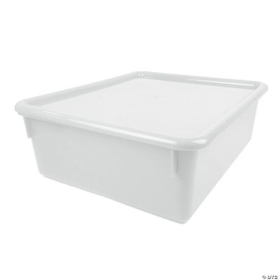Romanoff Double Stowaway Tray with Lid, Clear