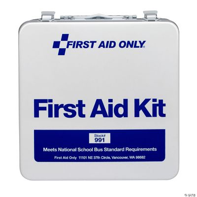 First Aid Only 50 Person Unitized Metal Bus First Aid Kit | Oriental ...