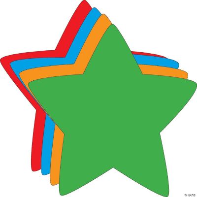 Creative Shapes Etc. - Die-cut Magnetic - Small Assorted Color Star ...