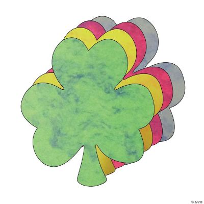 Creative Shapes Etc. - Shamrock Marble Assorted Color Creative Cut-outs ...