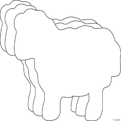 Creative Shapes Etc. - Sheep Single Color Creative Cut-outs- 5.5 ...