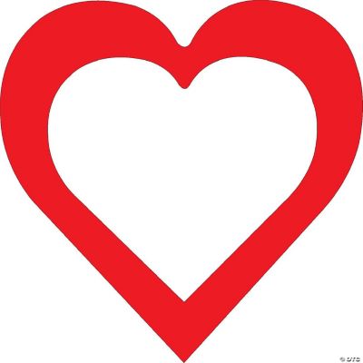 Creative Shapes Etc. - Open Heart Assorted Color Creative Cut-outs- 5.5 ...