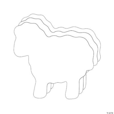 Creative Shapes Etc. - Sheep Single Color Creative Cut-outs- 3”