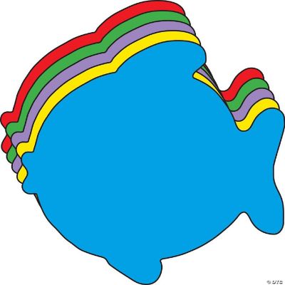 Creative Shapes Etc. - Fish Assorted Color Creative Cut-outs- 5.5 ...