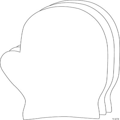 Creative Shapes Etc. - Mitten Single Color Super Cut-outs- 8” X 10 ...