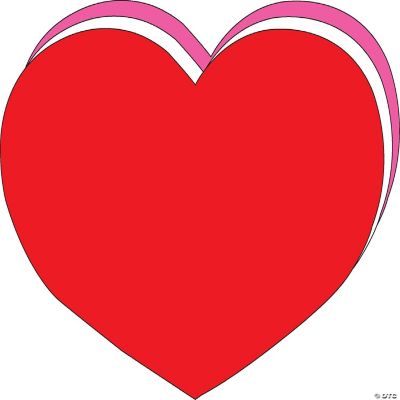 Creative Shapes Etc. - Heart Tri-color Super Cut-outs- 8" X 10 ...