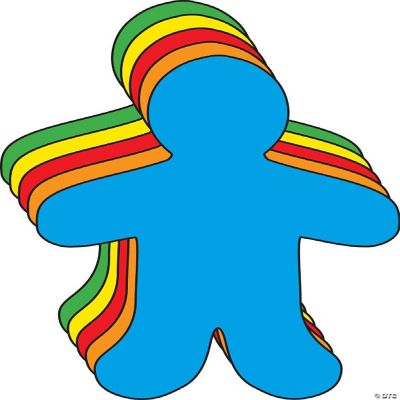 Creative Shapes Etc. - Person Large Assorted Color Creative Cut-outs- 5 ...