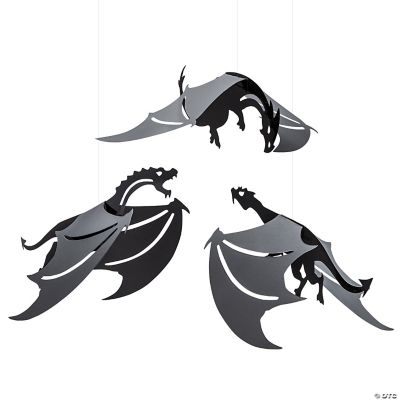 3D Hanging Dragon Decorations - 6 Pc. Less Than Perfect | Oriental Trading